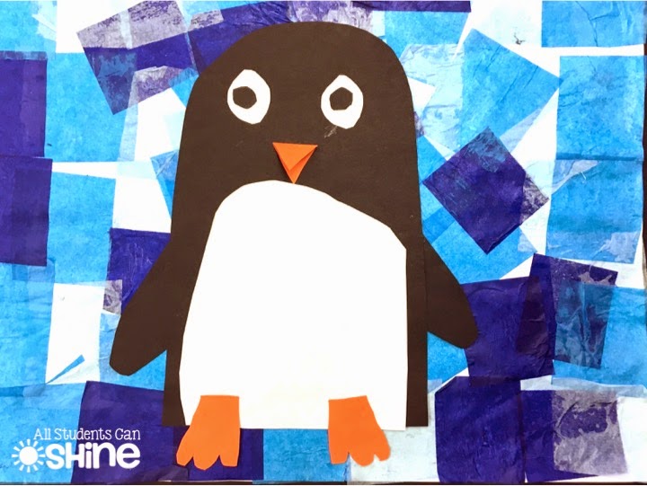 Penguins Art Project & Unit - All Students Can Shine