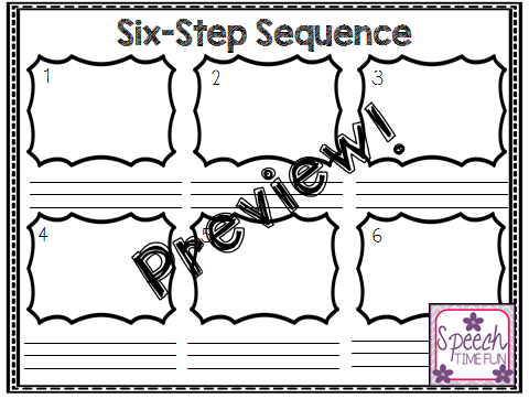 Expressing Sequences Worksheets and Activities! - Speech Time Fun ...