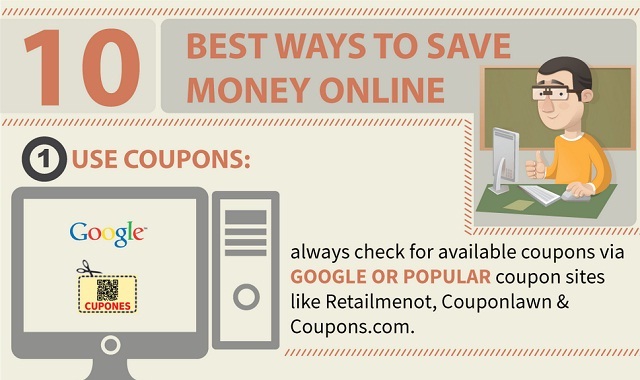 10 Best Ways To Save Money Online #infographic - Visualistan