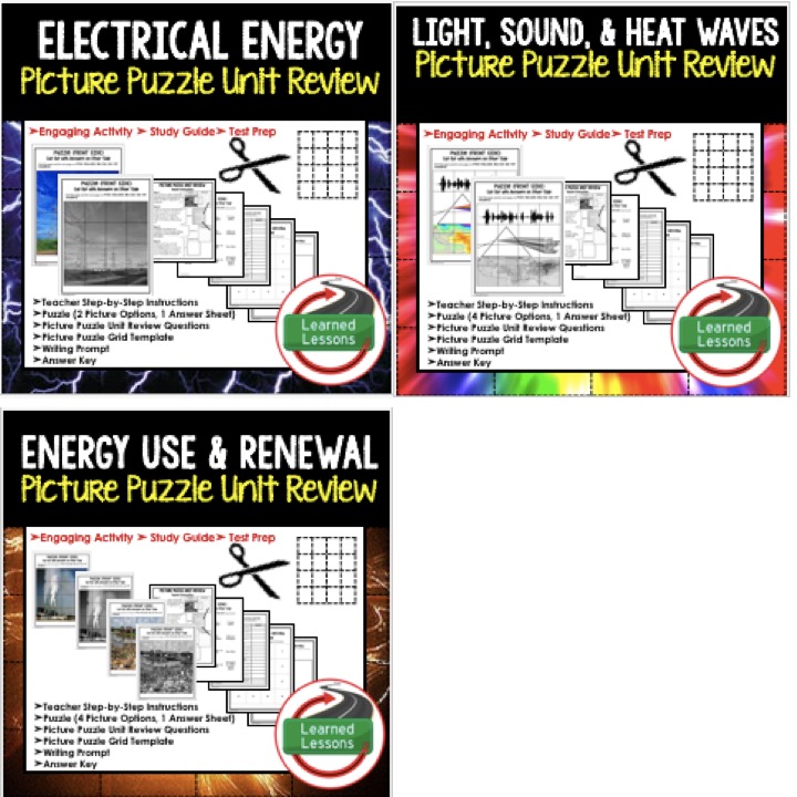 PHYSICAL SCIENCE PICTURE PUZZLES: PHYSICAL SCIENCE Test Prep, PHYSICAL ...