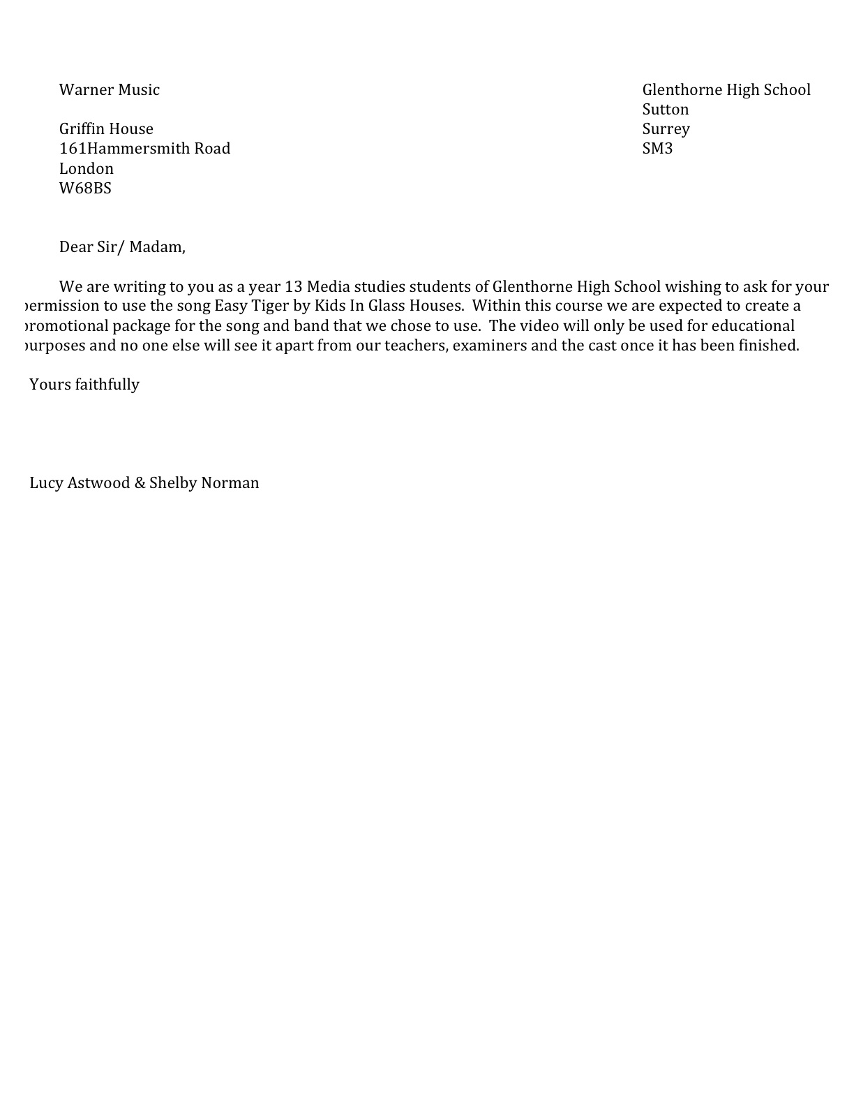 Shelby Norman P18 Track Permission Letter shelby-norman-p18-track-permission-letter