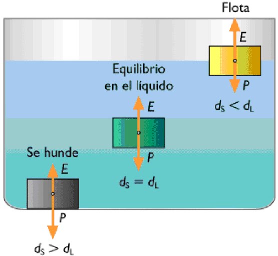 El Mundo De La Fisica: 4. FLOTABILIDAD