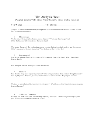 8th Grade Done Your Way: The Film Analysis Sheet for our Black History ...