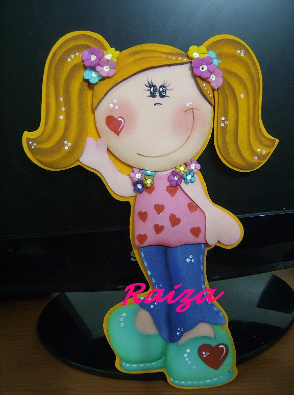 Imagenes de fofuchas planas en foami - Imagui