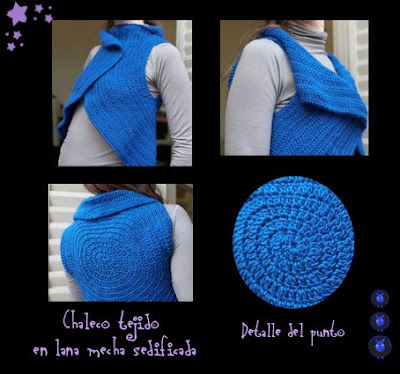 Chaleco circular crochet - Imagui
