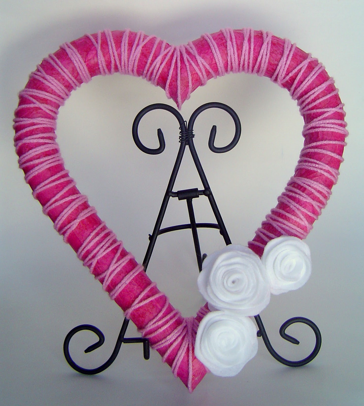 Tissue Paper And Yarn Heart tissue-paper-and-yarn-heart
