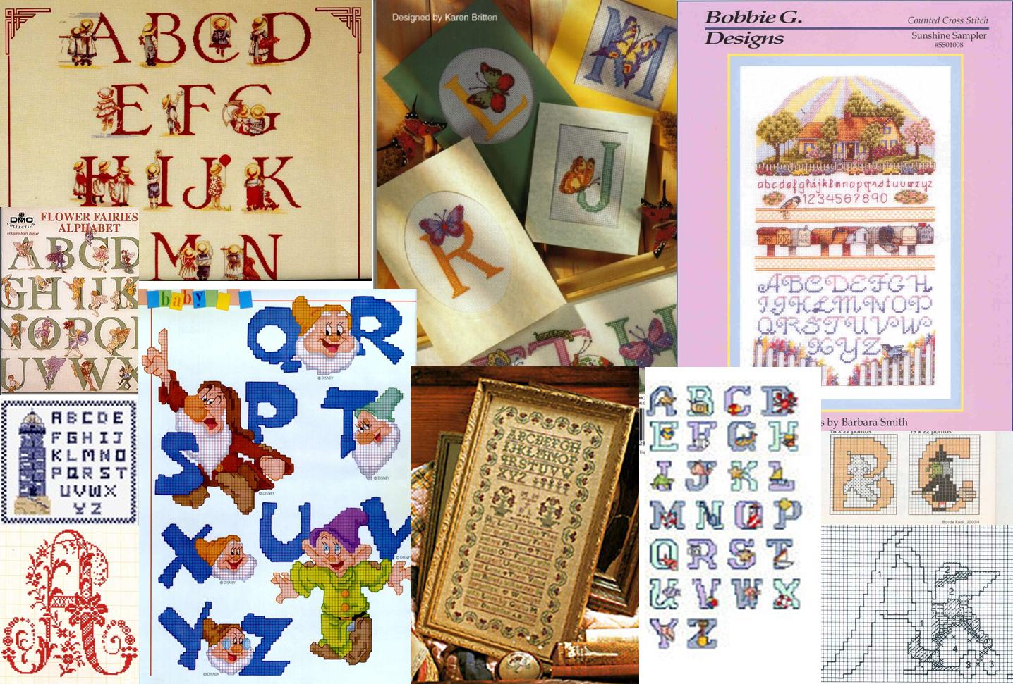 Abecedarios en punto de cruz - Imagui