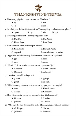 Thanksgiving Printables - Mom Endeavors