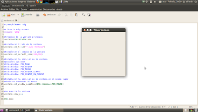 Alfredo España: Ruby Gnome 2 - Parte 1 - Creación de Ventanas