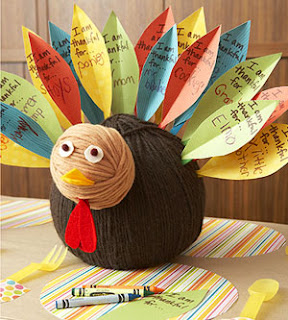 Life at 7000 feet: Our Thankful Turkey Centerpiece