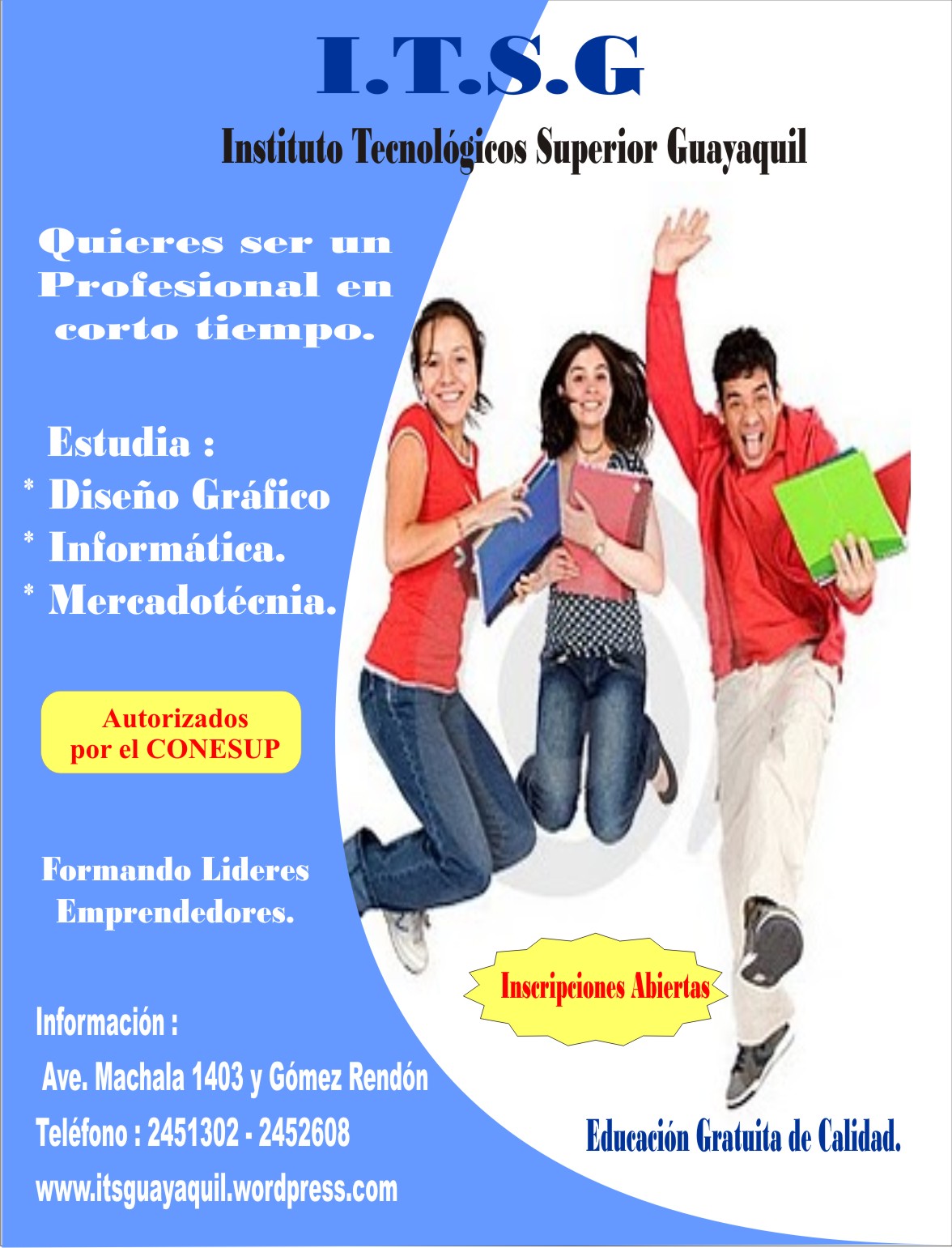 Marka: Inscripciones Abiertas para estudiar en el I.T.S.G Marka: Inscripciones Abiertas para estudiar en el I.T.S.G