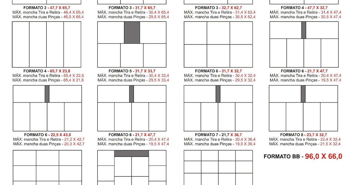 Tabela De Formatos De Papel - EDUCA