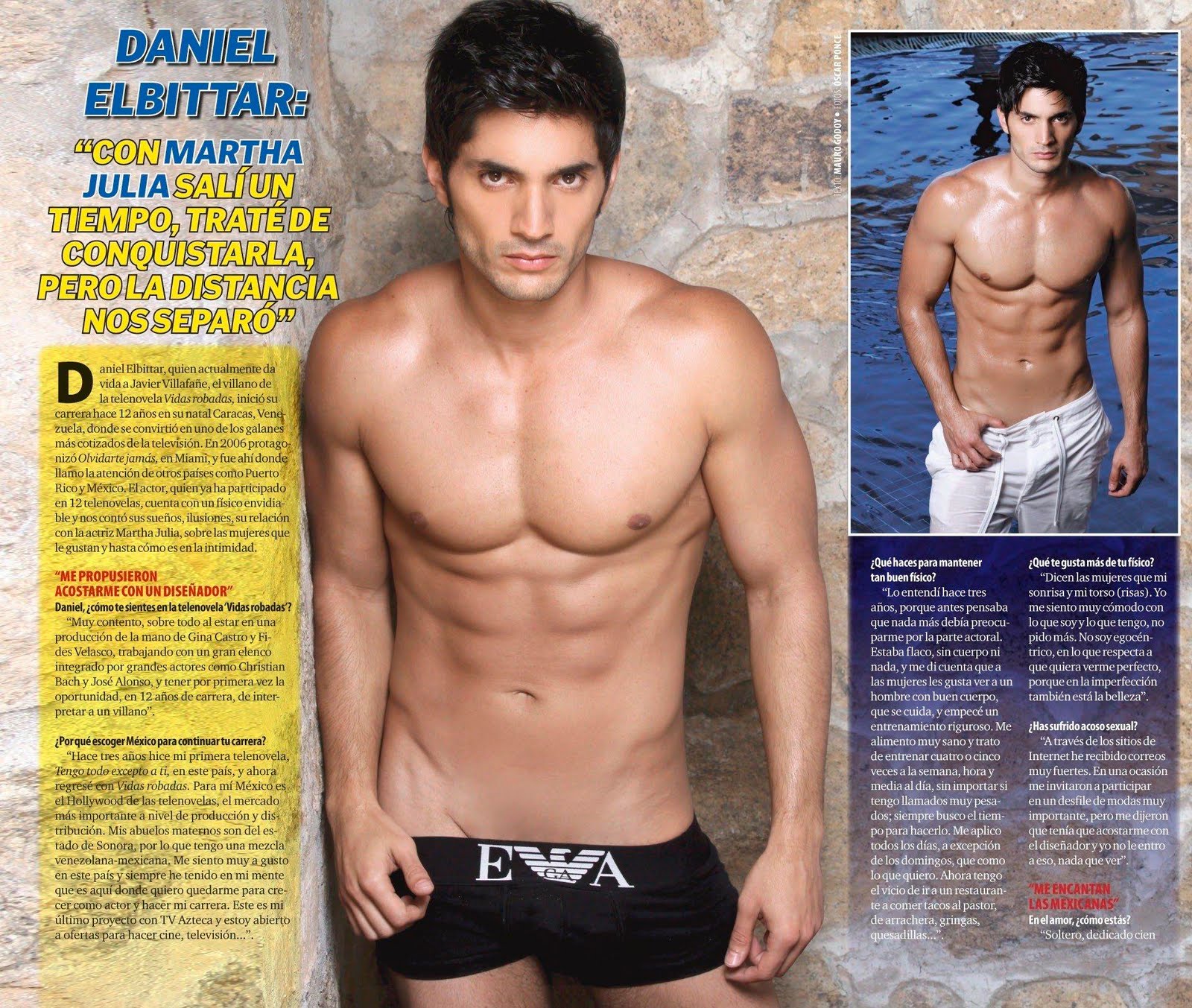 Daniel Elbittar: Daniel Elbittar en la edición mexicana de la revista TVyNovelas
