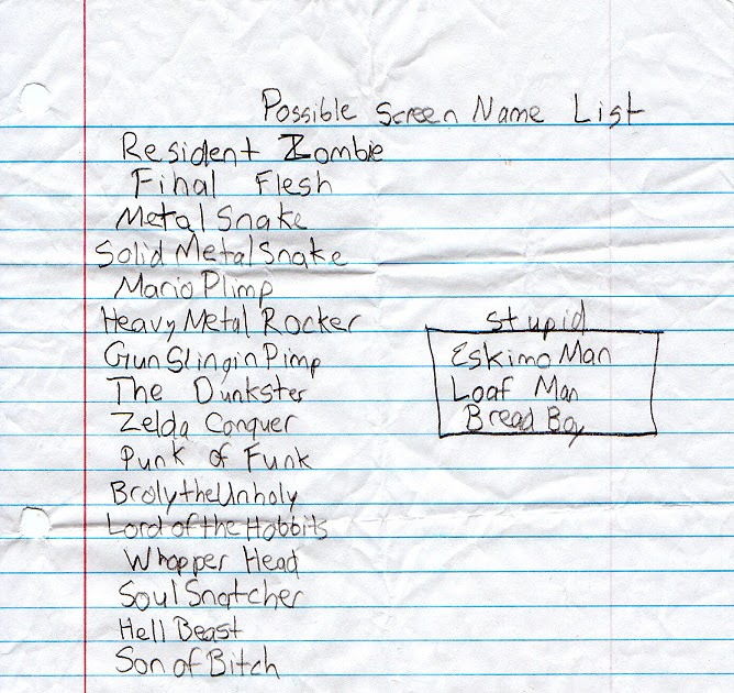TO DO LIST Possible Screen Names to-do-list-possible-screen-names