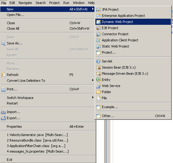 Sample Programs And Applications: How to create Dynamic Web Project ... Sample Programs And Applications: How to create Dynamic Web Project ...