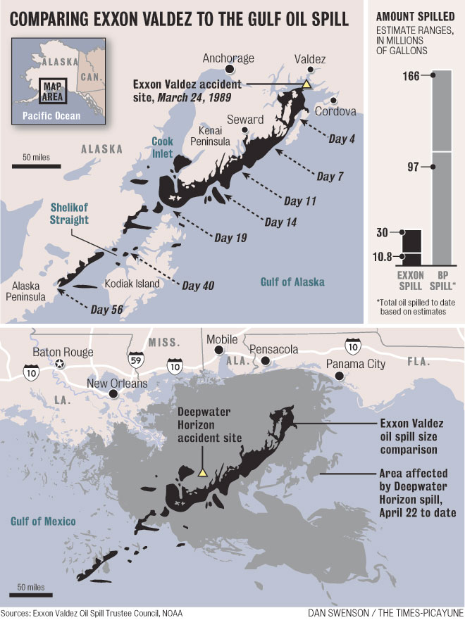 Hercolano6: The Exxon Valdez oil spill.