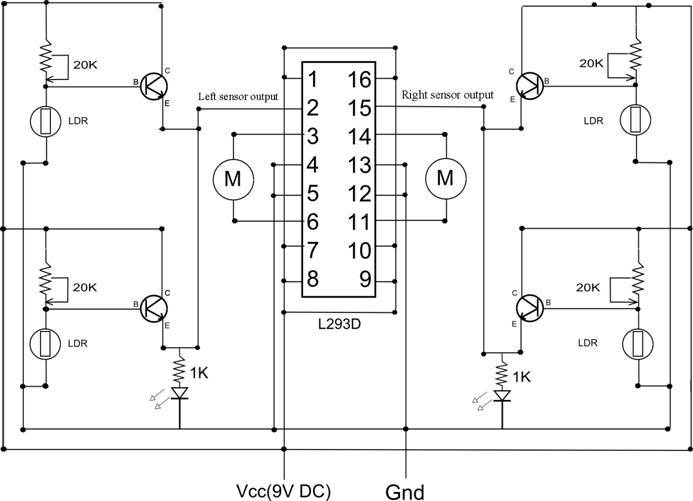 기타센서 > Robot car circuit | Basic4MCU.com