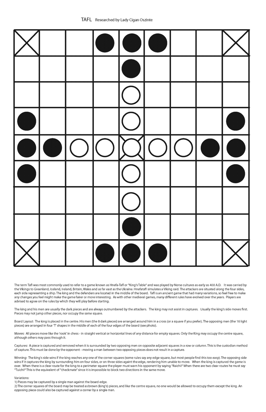 Printable Hnefatafl Board Printable Word Searches printable-hnefatafl-board-printable-word-searches