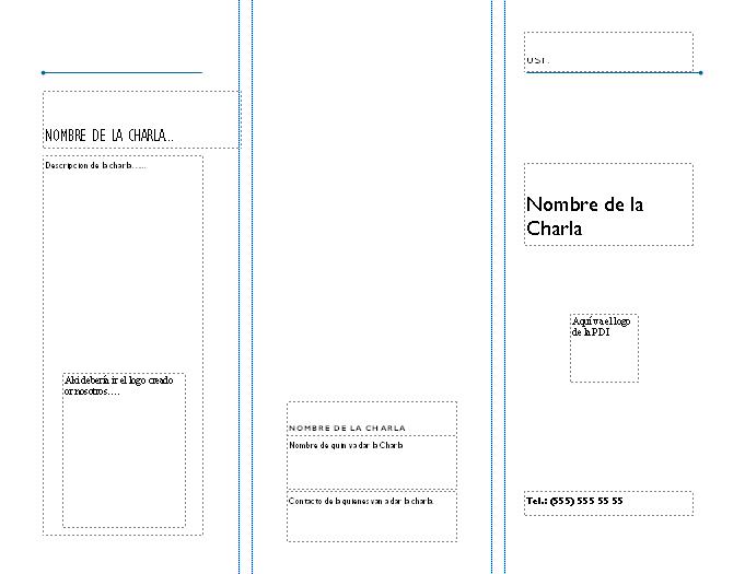 Modelo de triptico - Imagui