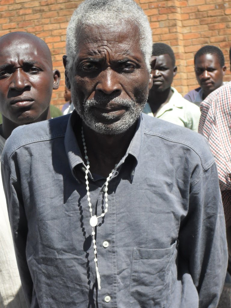Behind colourful Malawi masks : Elderly inmate at Chichiri Prison Behind colourful Malawi masks : Elderly inmate at Chichiri Prison