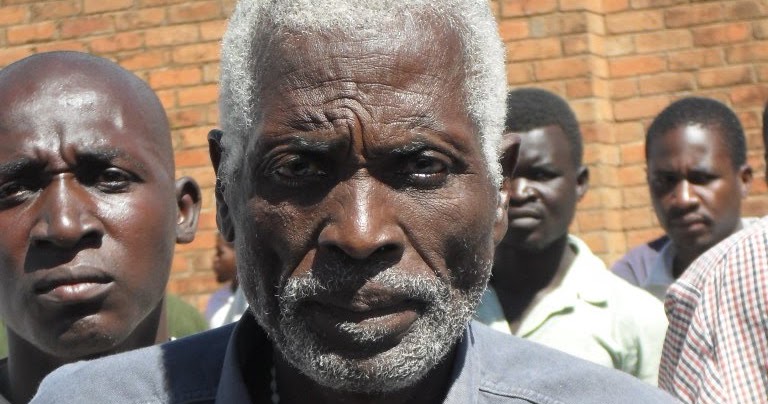 Behind colourful Malawi masks : Elderly inmate at Chichiri Prison Behind colourful Malawi masks : Elderly inmate at Chichiri Prison
