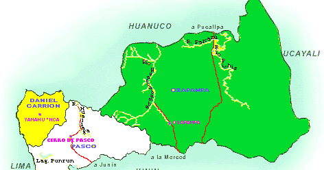 CERRO DE PASCO: ubicacion de pasco