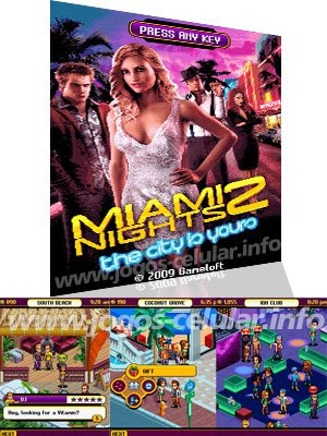 Jogos java para celular: Miami Nights 2: The City is Yours