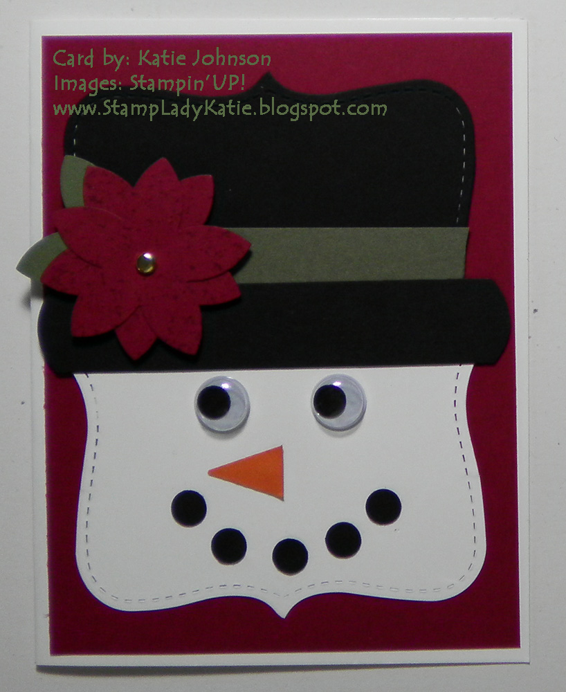 StampLadyKatie.com: Big Shot SnowMan from the Top Note Die