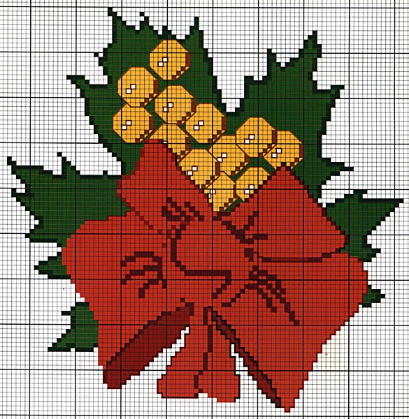 Manualidades de punto de cruz para Navidad - Imagui