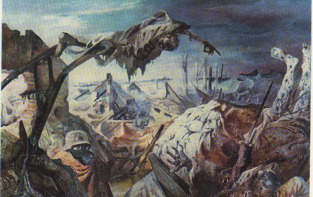 virtuelle Galerie Dresden: 15 - Otto Dix, Der Krieg, Triptychon, 1929/32