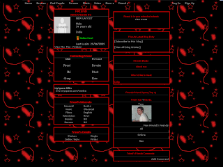 Skinny Myspace Layouts