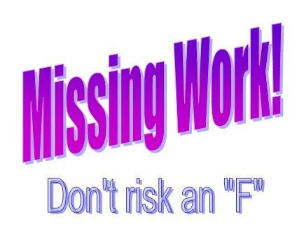 Mr. Andrade's Physics Classes: MISSING WORK!!