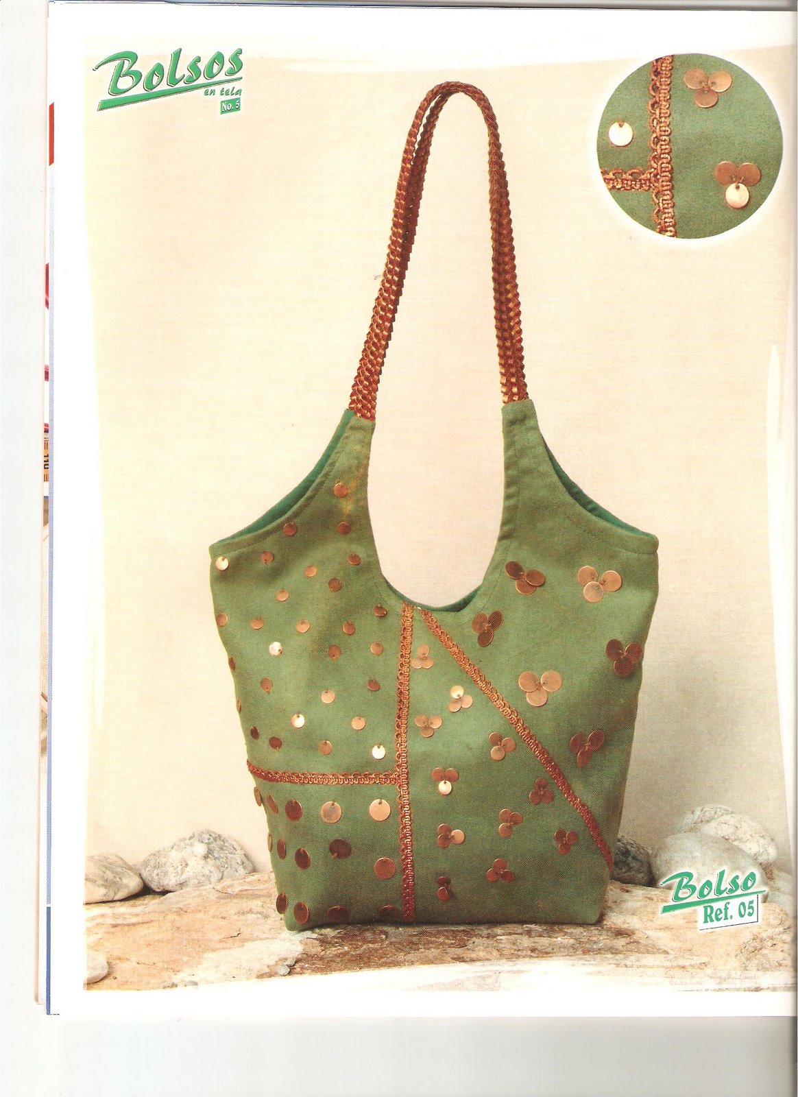 Bolsos en tela con moldes - Imagui