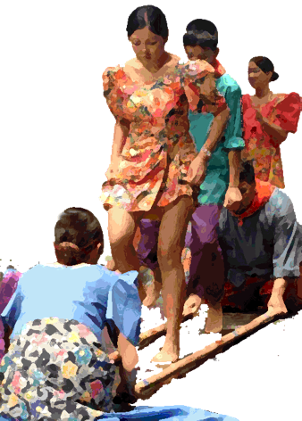 Tinikling Dance Clipart Black