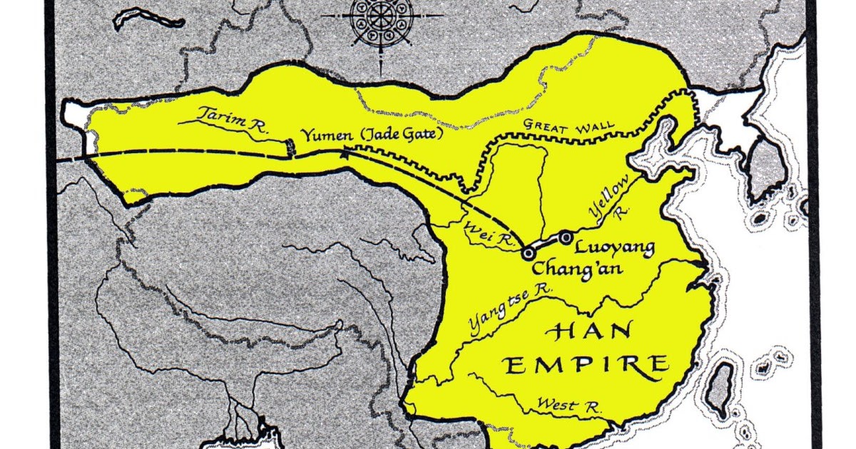 Leanne's Han Dynasty: Han Dynasty Map and Important Geographical Features