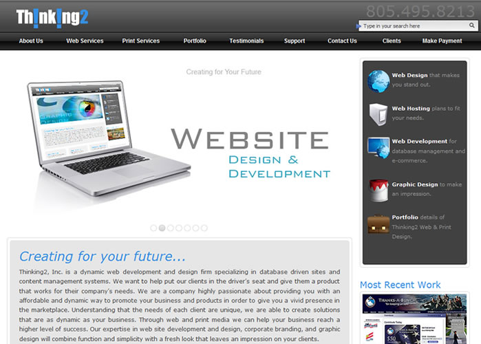 New Year. New Site. That's Right! | Thinking2 - Web Development & Design