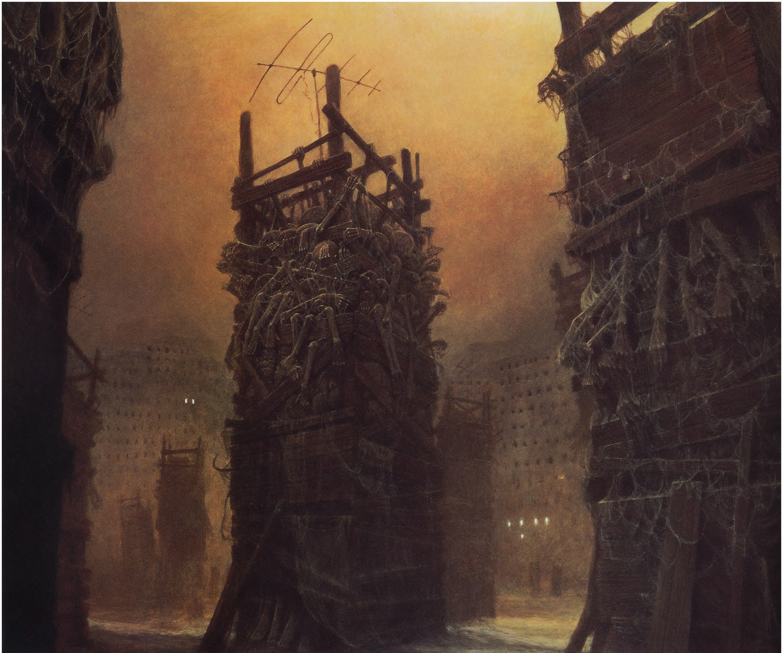 Zdzislaw Beksinski Gallery: Beksinski paintings from 1980