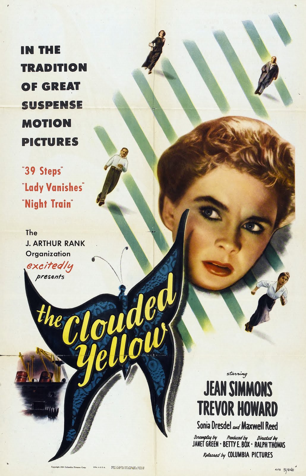 THE CLOUDED YELLOW | Jean simmons, Movie posters, Trevor howard