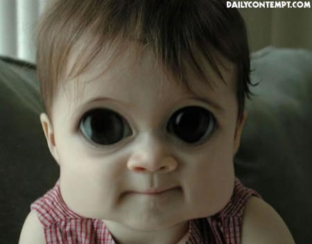 Baby with very big eyes - Funny Pictures, Funny Photos, Babies, Animals, Celebrities, Cool Pics