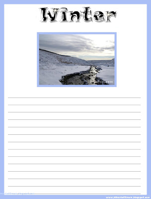 Debbie's Resource Cupboard: Winter writing frames