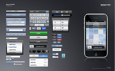 iPhone GUI PSD : Creez Votre Interface Graphique (gratuit) - MaxiApple