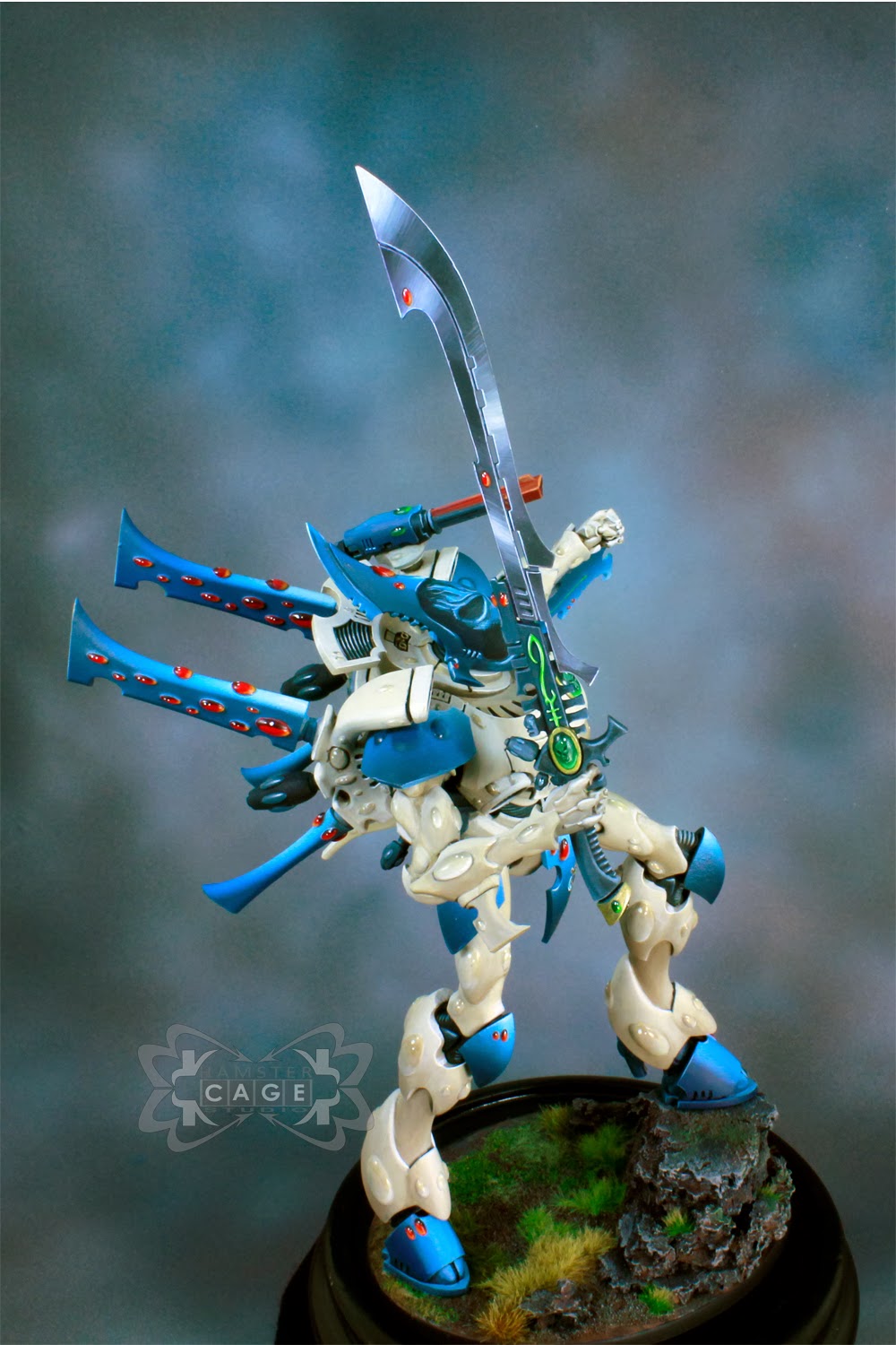 Hamster Cage Studio: Eldar Wraithknight - Alaitoc Scheme