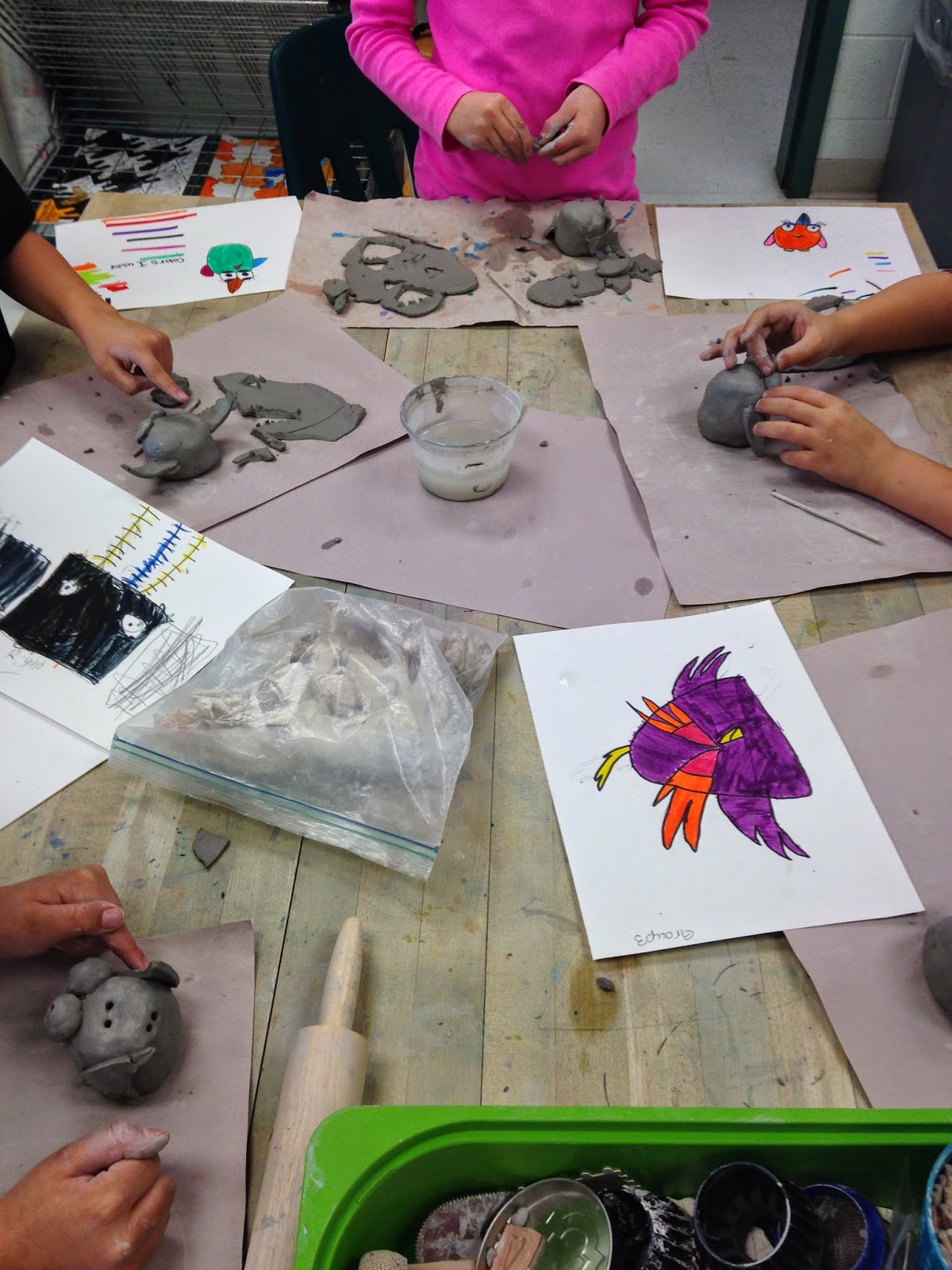 Art Room Blog: 3rd Grade Clay Birds...