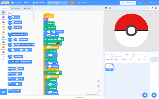 Ercan Bozkurt weBlog: Scratch 3.0 Projeleri - Pokemon Topu Çizimi ve ...