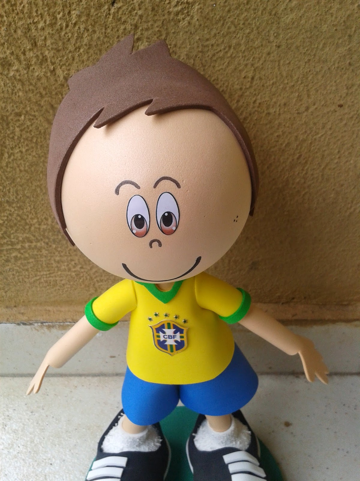 Monique Arte em E.V.A: Boneco em EVA 3D - Copa do Mundo BRASIL