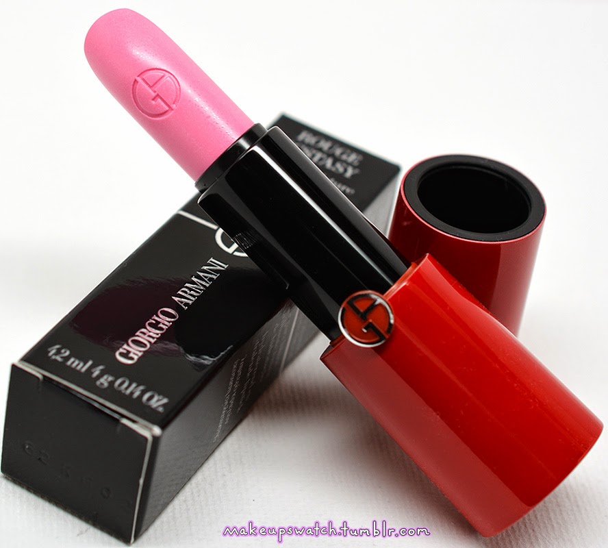 makeup: Giorgio Armani Rouge Ecstasy Lipstick No. 505 Orchid