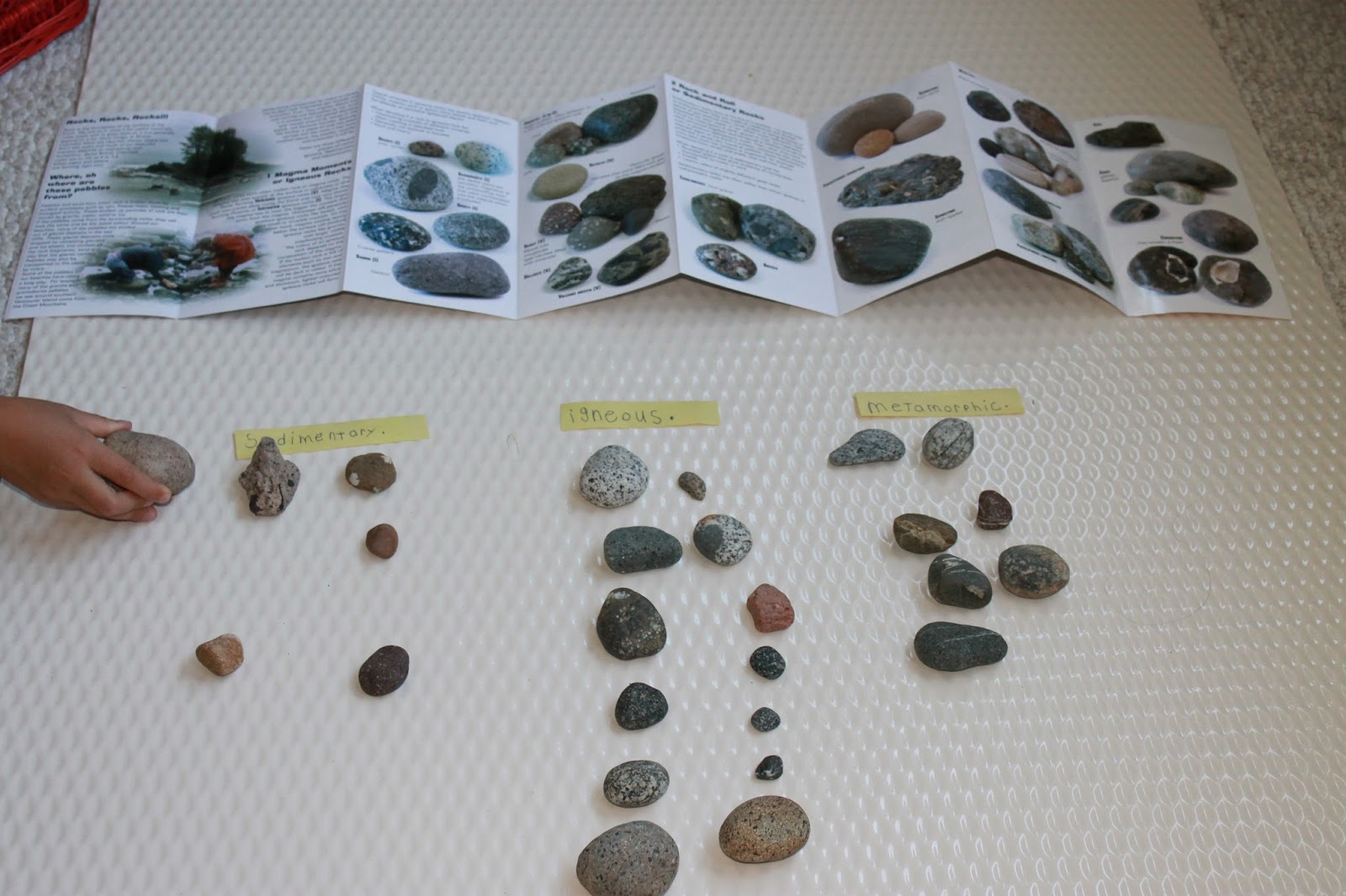 Montessori Beginnings: Rocks-Classification and the Rock Cycle