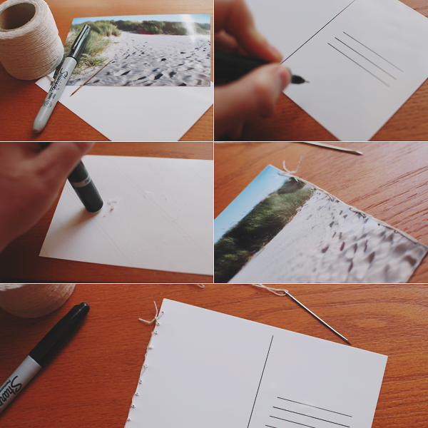 BRIDGES & RAIN : DIY Postcard