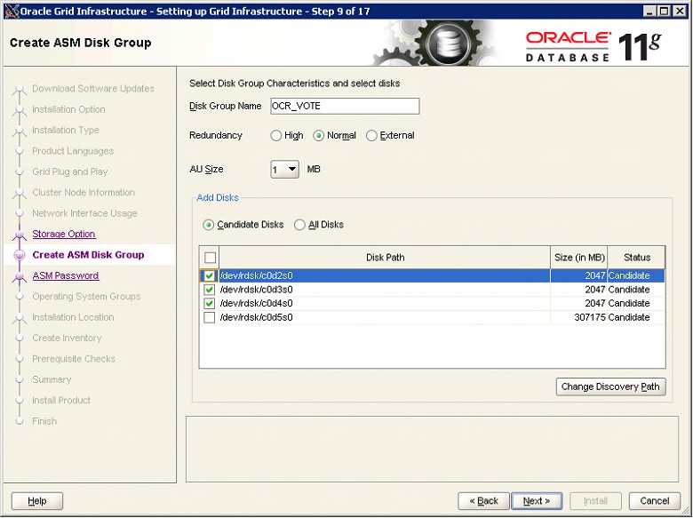Oracle Dba Basement “create Asm Disk Group” No Candidate Disks To Choose From