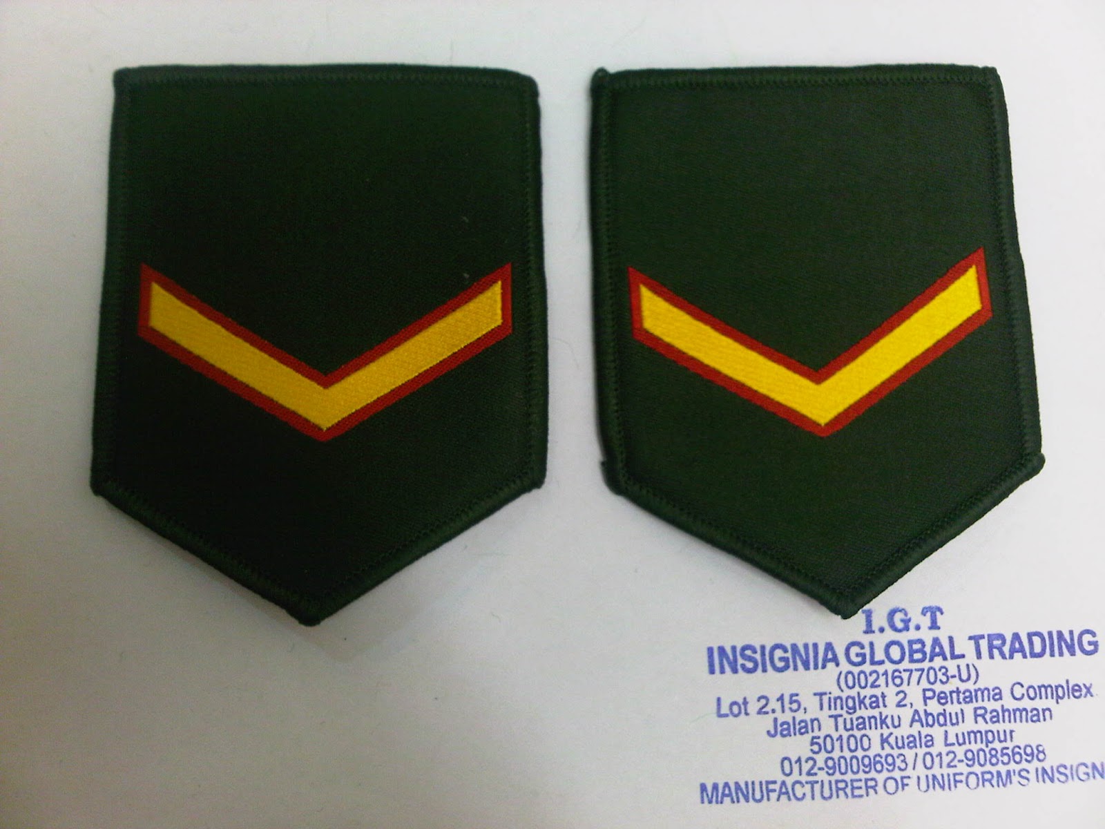 I.G.T Insignia Global Trading : ASKAR TENTERA DARAT MALAYSIA